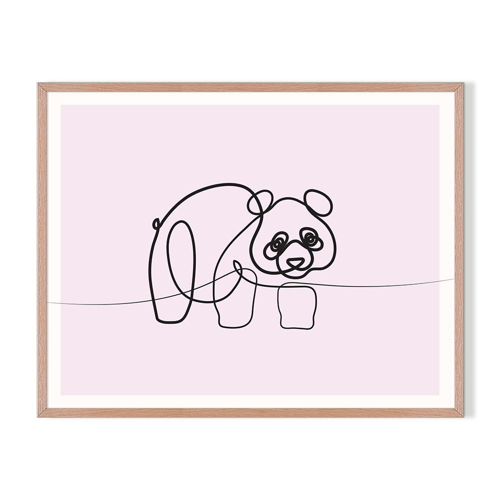 Line Panda | Wall Art | Artist Lane