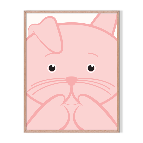 Rabbit Face | Wall Art | Artist Lane
