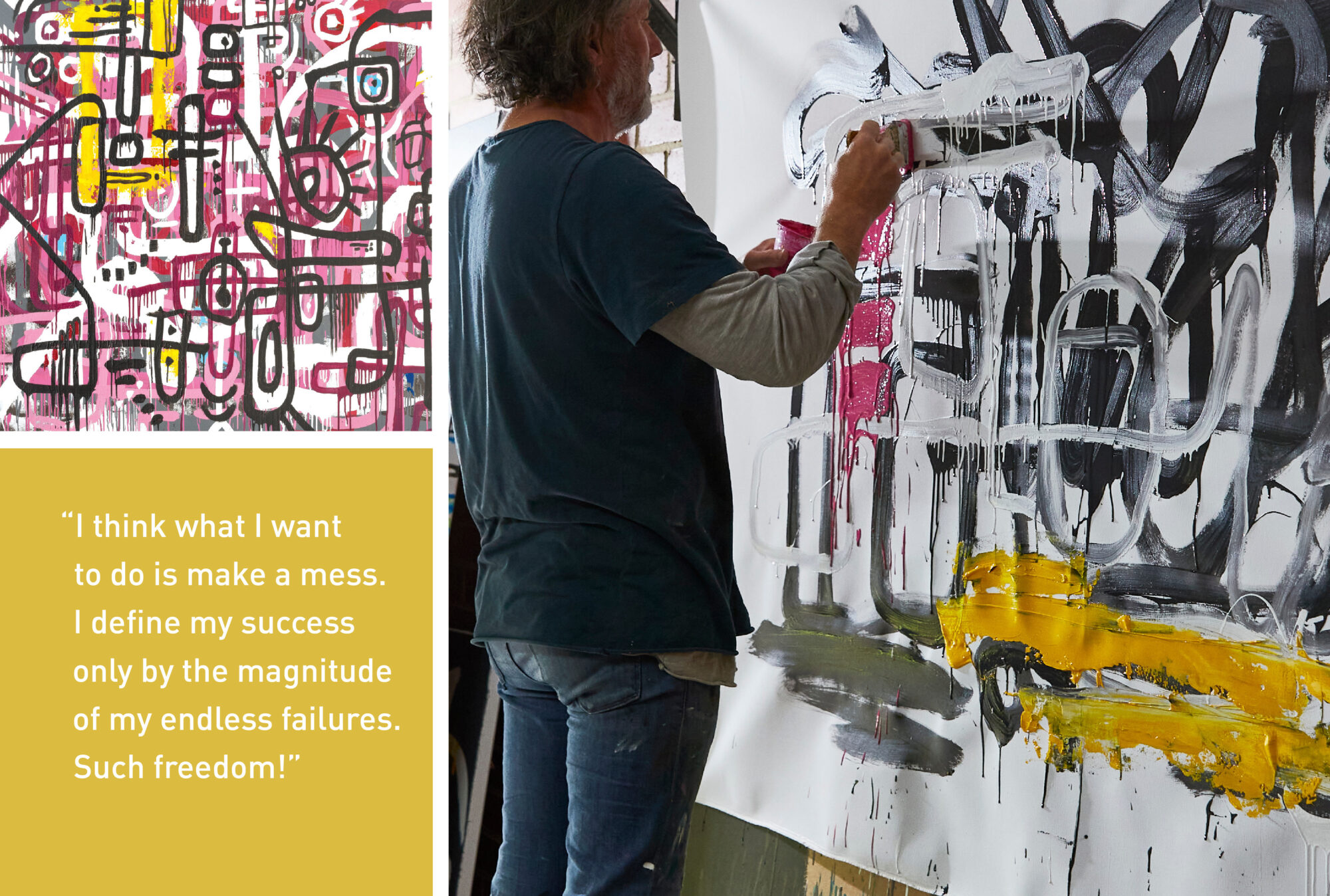Martin Breeze paints to get inspired | Artist Lane