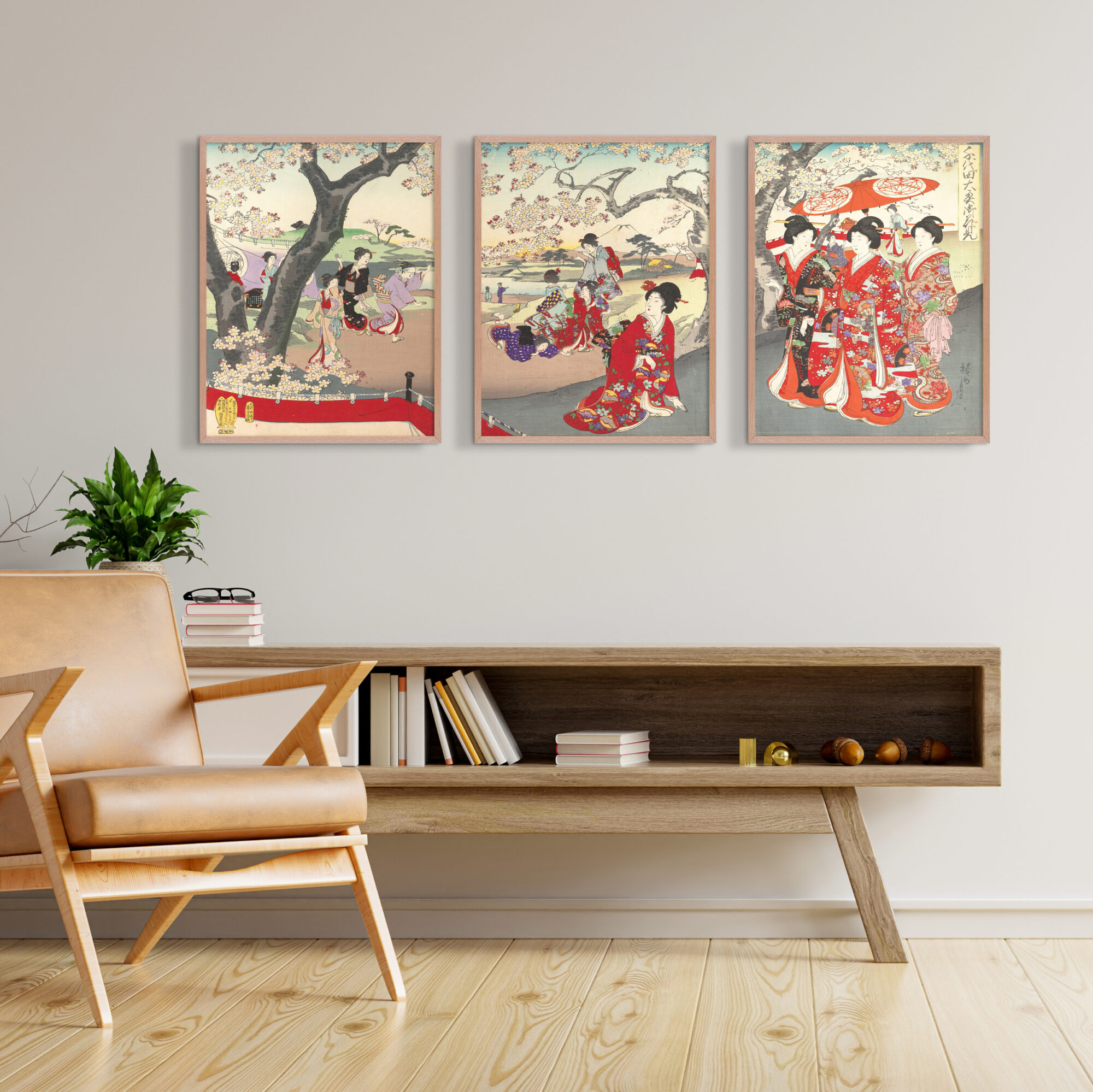 Japanese Book Art Set 1 | Wall Art | Artist Lane