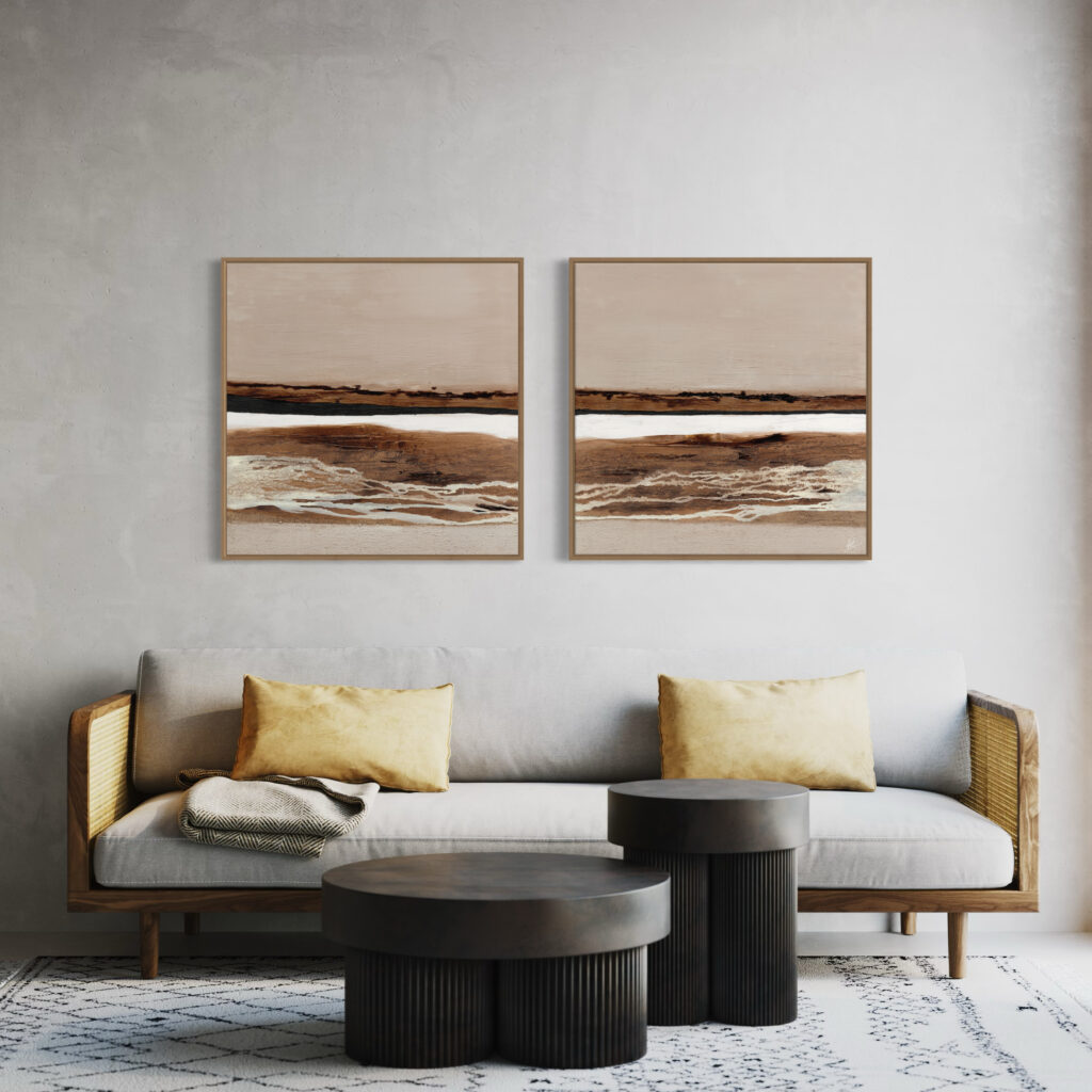 Lake Eyre Salt Diptych | Wall Art | Artist Lane